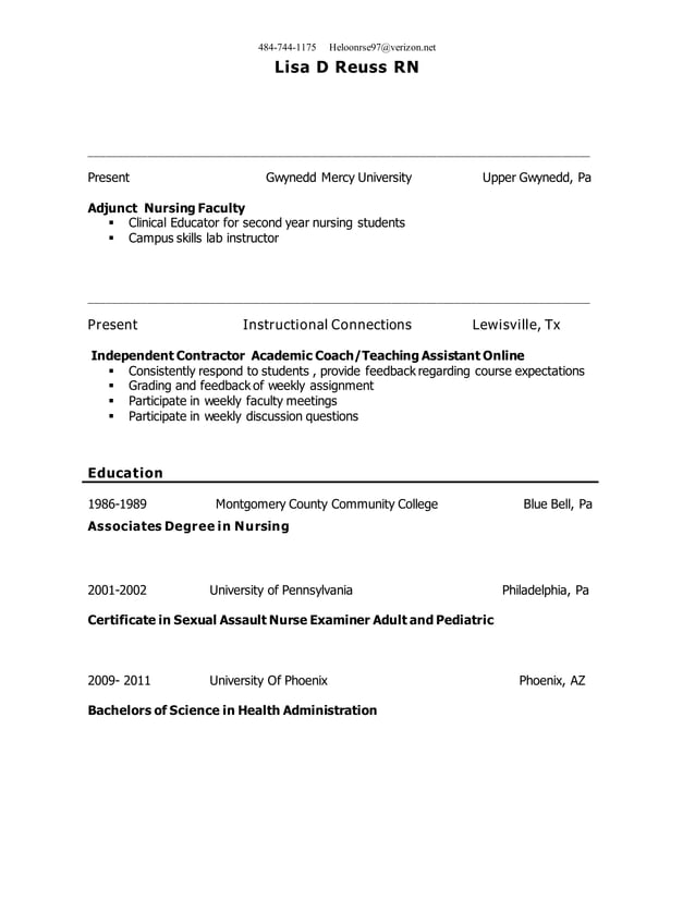 Lisa's Resume | DOCX | Healthcare Industry | Industries