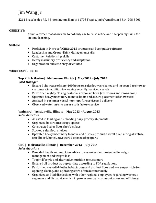 Resume 2016 | PDF