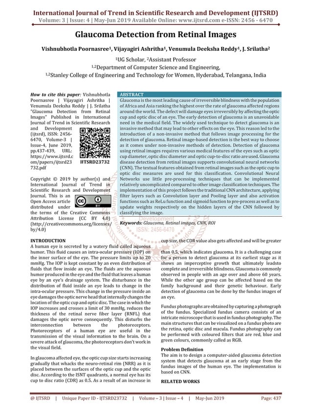 Glaucoma Detection from Retinal Images | PDF