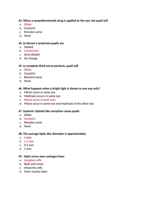 96 Multiple Choice Questions (MCQS) - Retina-Optic nerve and neuro-ophthalmology.docx