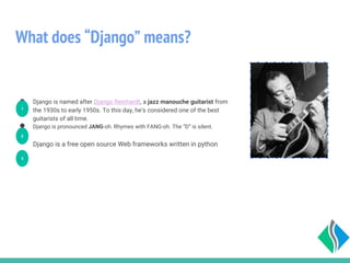 Introduction to Django | PPTX