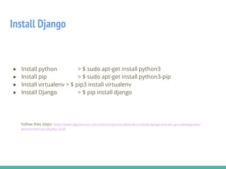 Introduction to Django | PPTX