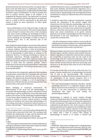 Quine and the Abortive Scientific Revival of Metaphysics | PDF