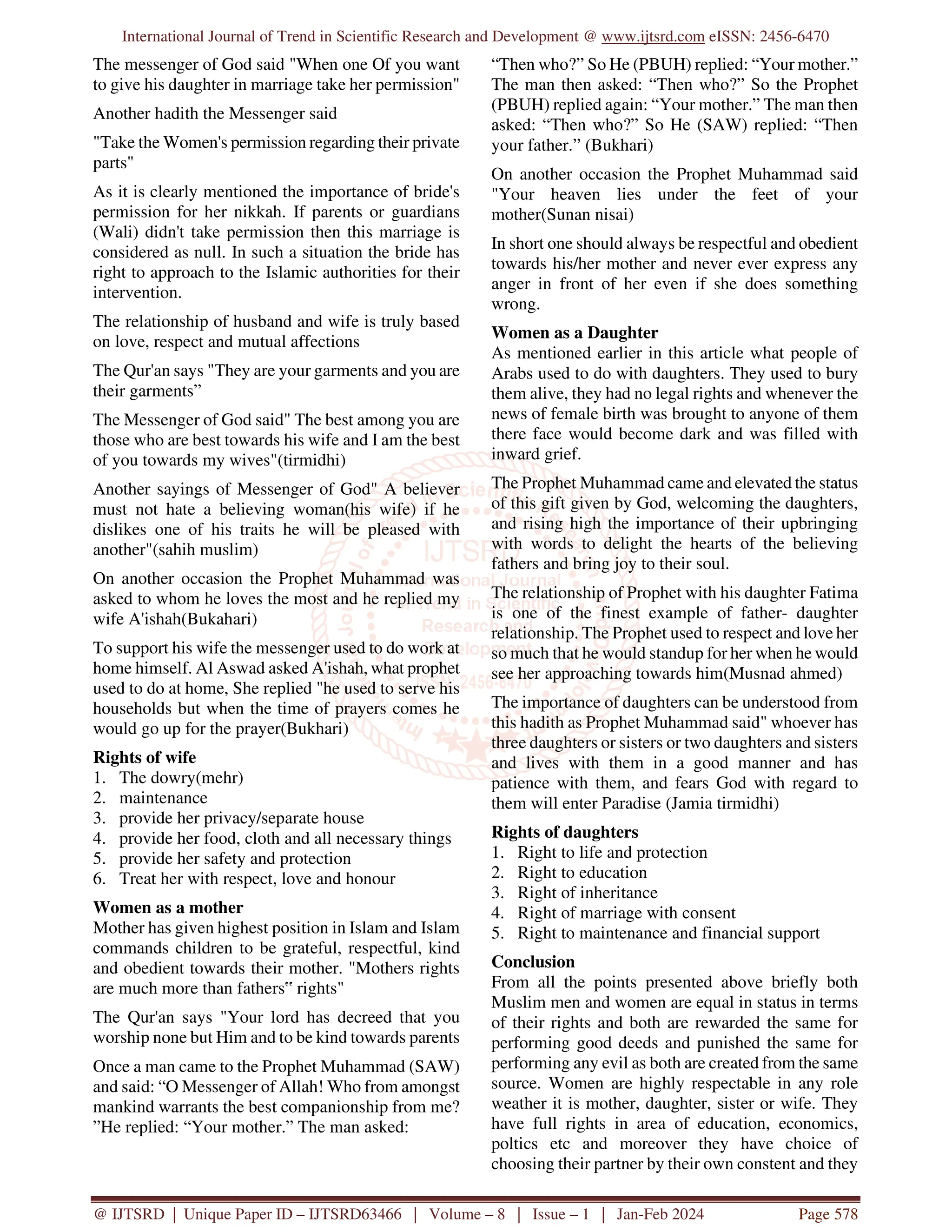 Women Before and After Islam with Special Reference to Arab | PDF