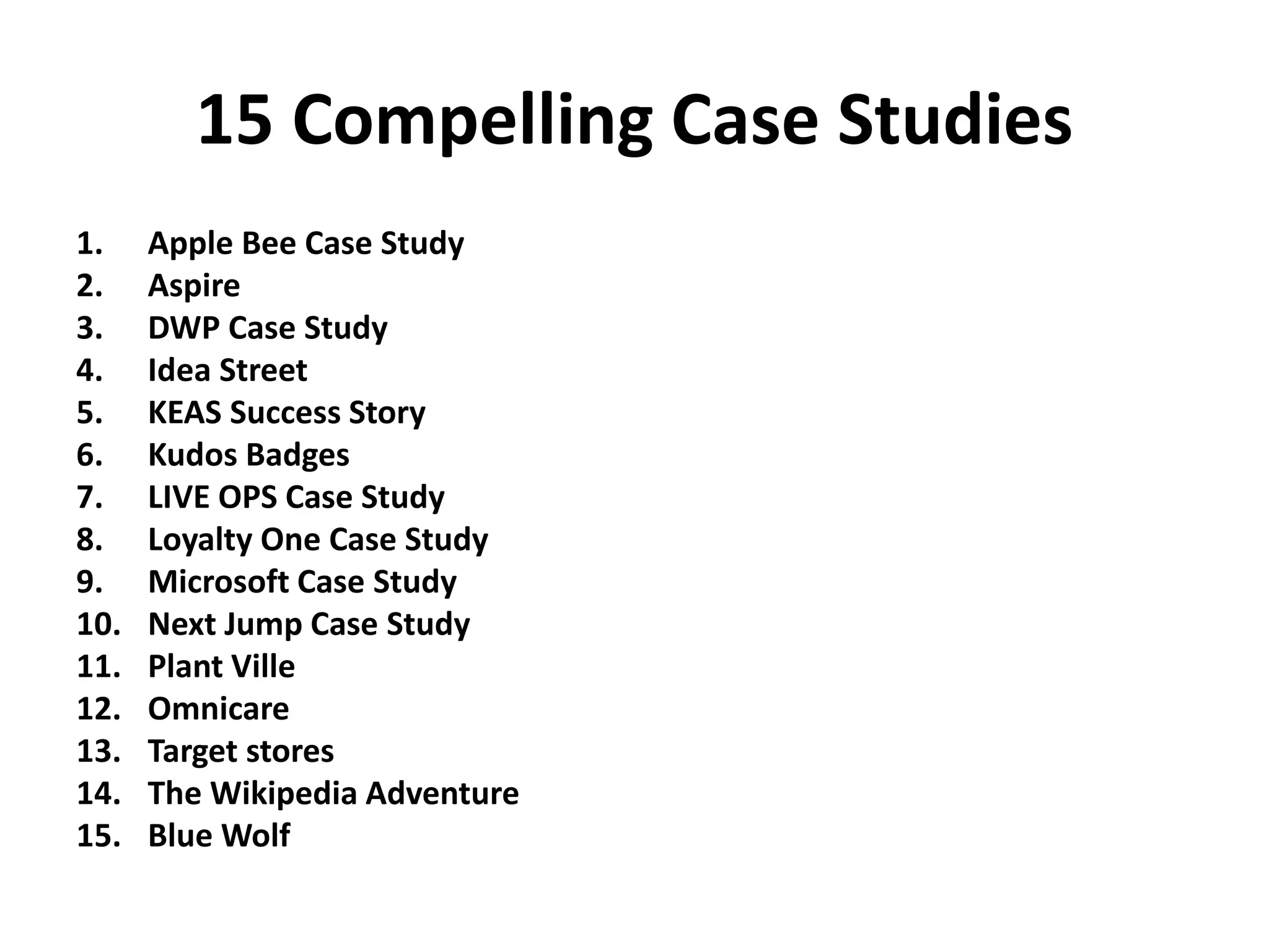 Gamification in employee engagement - 15 compelling case studies - Manu Melwin Joy | PPTX