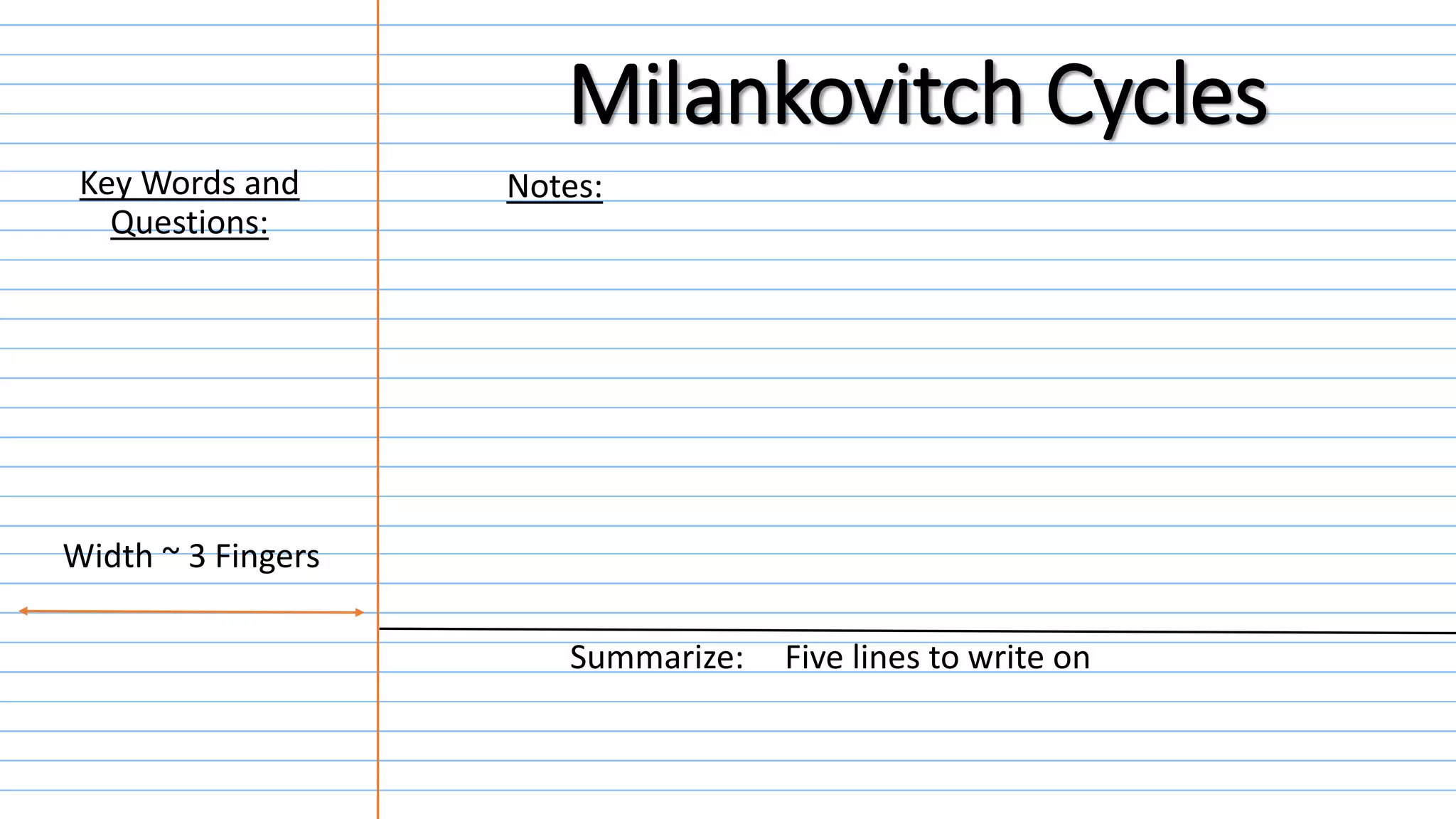 97. Milankovitch Cycle Notes | PPTX