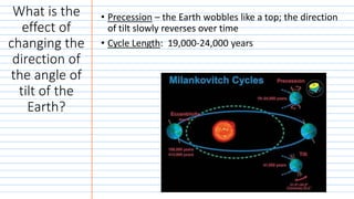 97. Milankovitch Cycle Notes | PPT