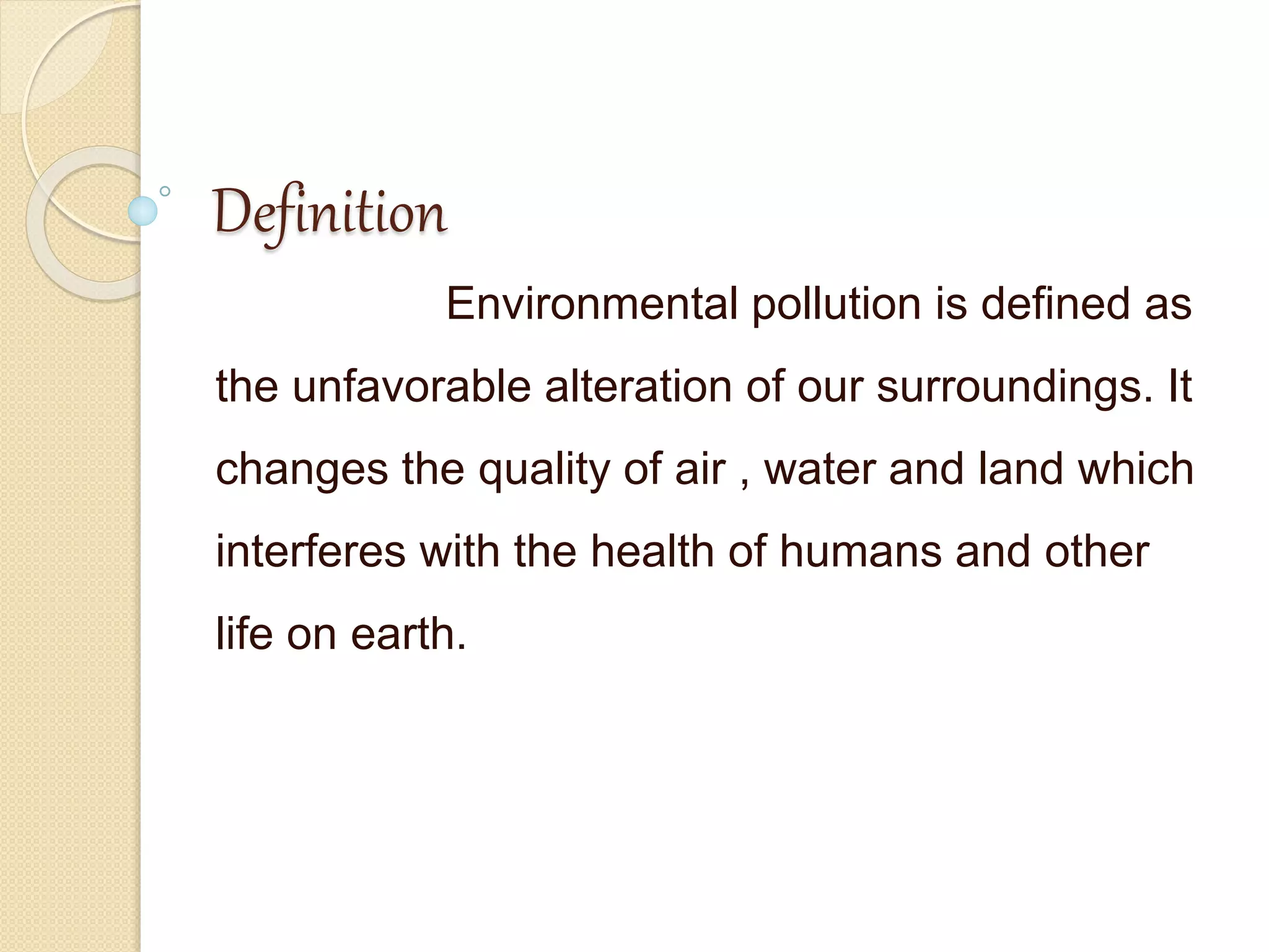 ENVIRONMENTAL POLLUTION | PPTX