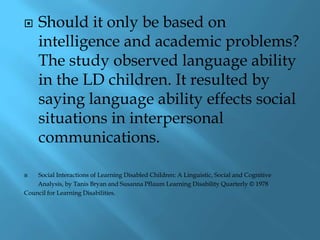 LD CHILDREN Melissa Dean | PPTX