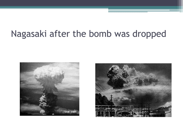 Nagasaki and Hiroshima | PPTX