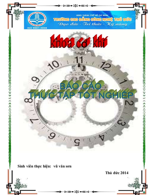 Báo cáo thực tập tốt nghiệp khoa Cơ khí Cty TNHH Cơ Khí TM Lê Duyên Anh | DOC