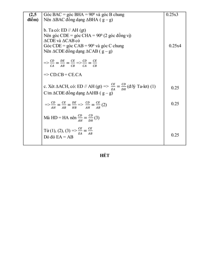 Đề Thi HK2 Toán 8 - THCS Lê Lai | DOCX | Physics | Science