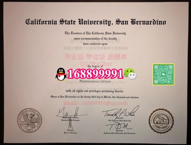 California State University San Bernardino degree offer diploma Transcript | PDF