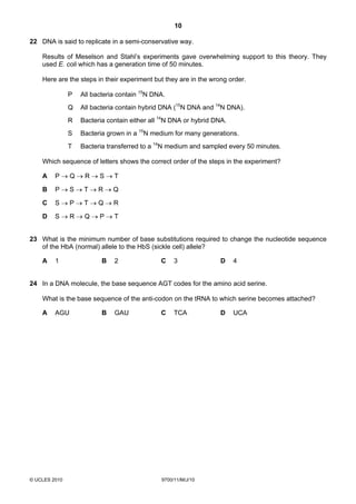 9700 s10 qp_11 | PDF