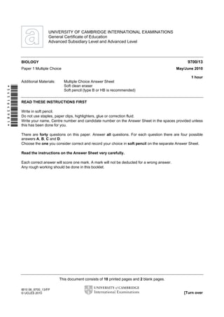 9700 s10 qp_13 | PDF