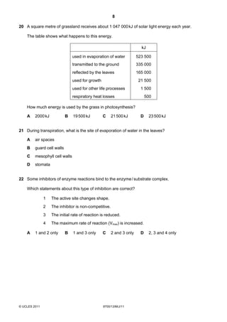 9700 s11 qp_13 | PDF