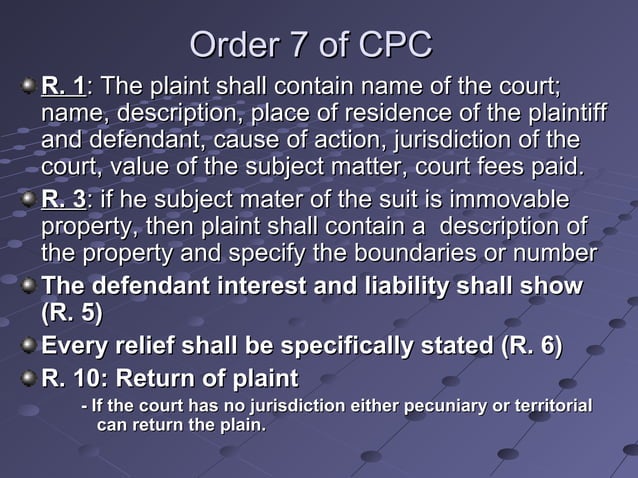 Code of Civil Procedure | PPT