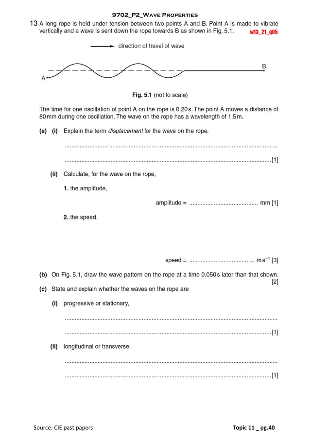 9702_p2_wave properties_em spectrum_doppler effect | PDF