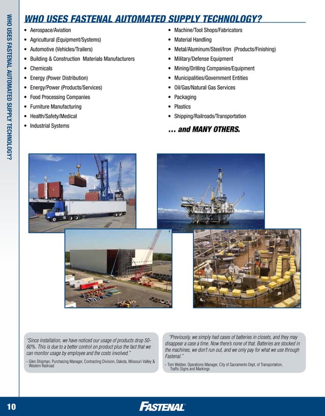 FAST Solutions "All-Inclusivw Guide TO Fastenal's Vending Solutions" | PDF