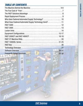 FAST Solutions "All-Inclusivw Guide TO Fastenal's Vending Solutions" | PDF