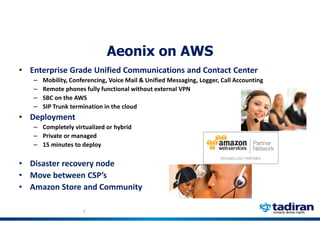 Tadiran's Aeonix v13 Feb 2016_short | PPT