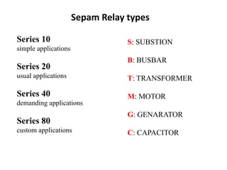 Sepam Protection Relays | PPT