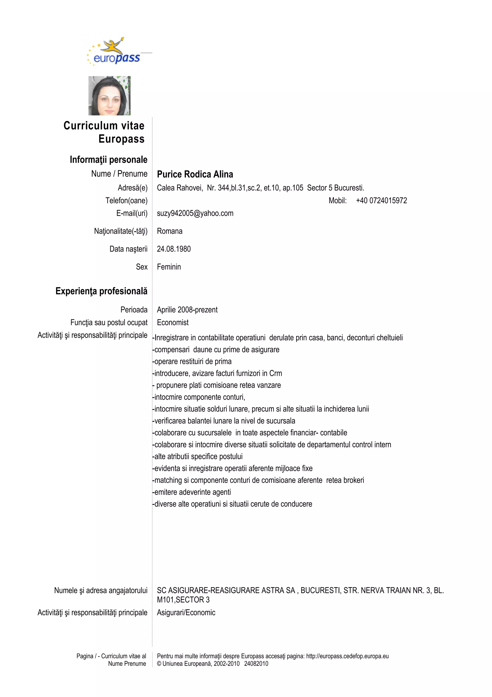 CV alina (2) | DOC