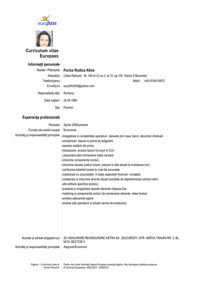 CV alina (2) | DOC