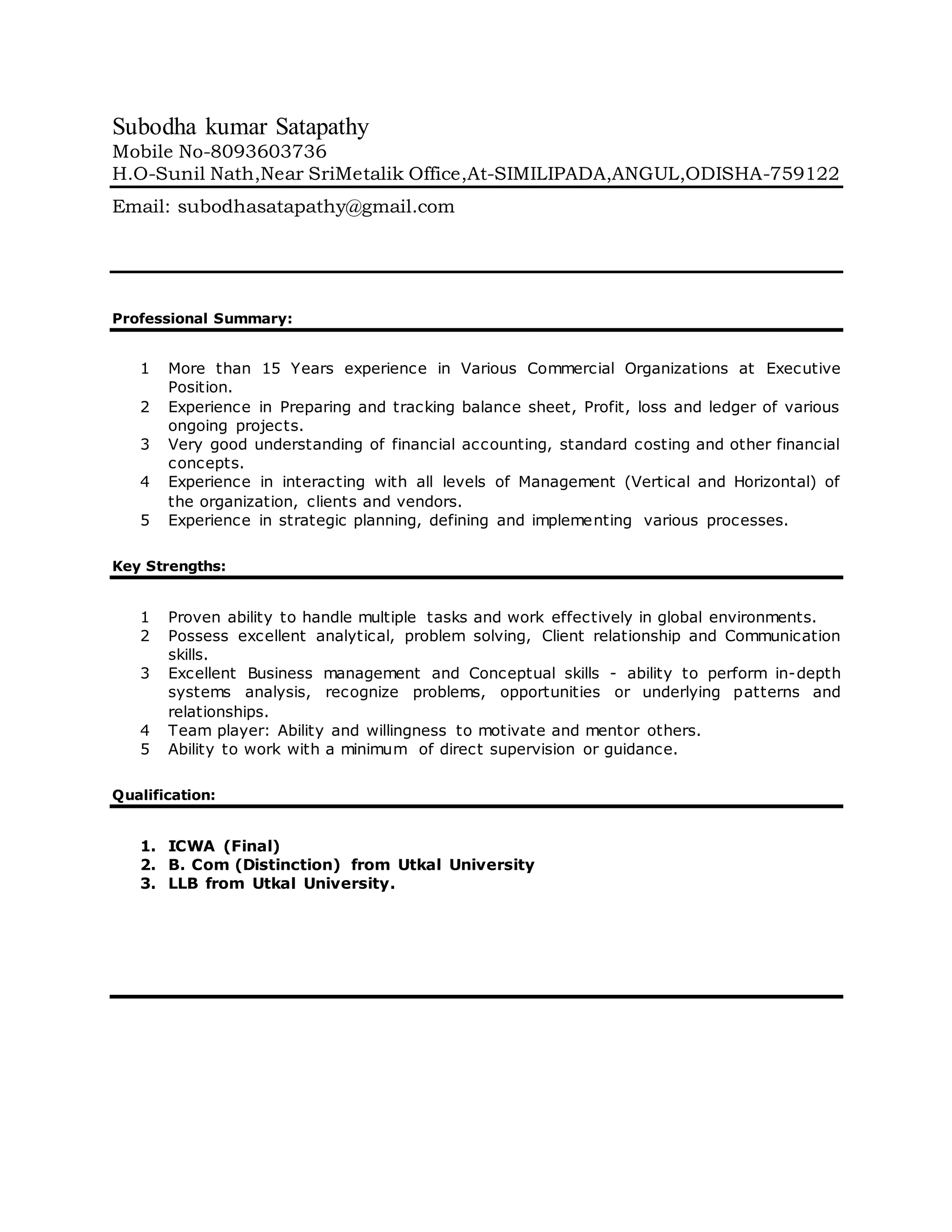 Subodh_CV_22112015 | PDF