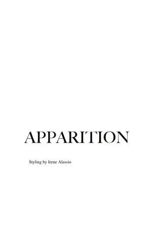 APPARITION for portfolio cover | PDF