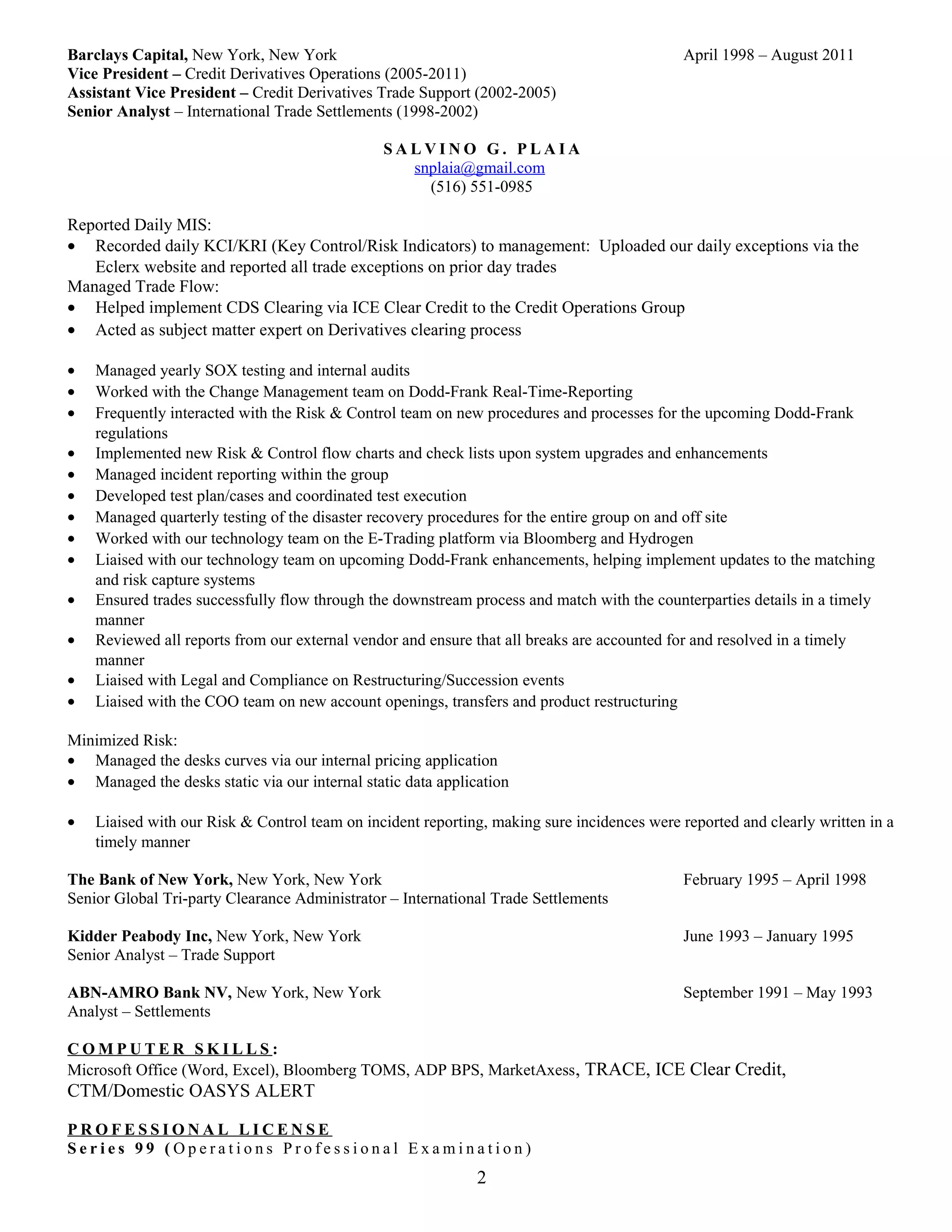 sal resume4 | DOC