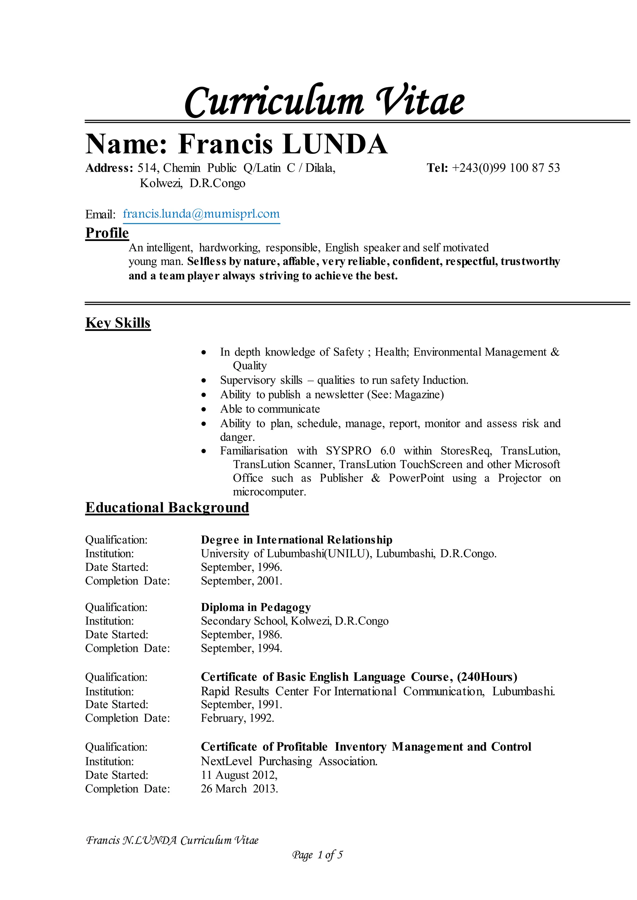 CV-FLN-English1 | DOCX