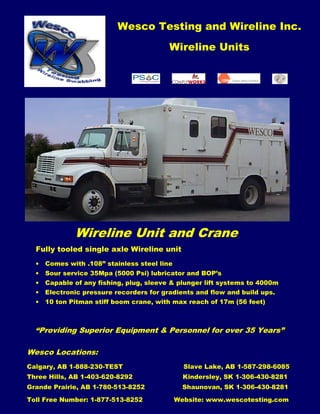 Wesco Brochure | PDF