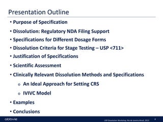 USP Disso_Bazil 2013_Spec v6 | PPTX