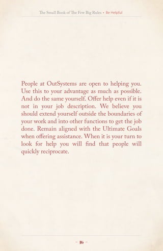 The-Small Book-of-The-Few-Big-Rules-OutSystems | PDF