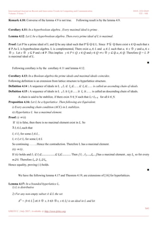 Characterizations of Prime and Minimal Prime Ideals of Hyperlattices | PDF