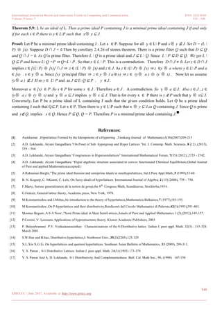 Characterizations of Prime and Minimal Prime Ideals of Hyperlattices | PDF