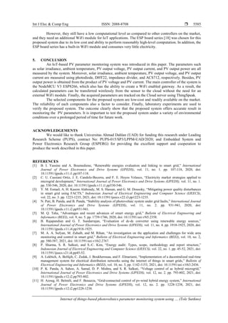 Internet of things-based photovoltaics parameter monitoring system using NodeMCU ESP8266 | PDF