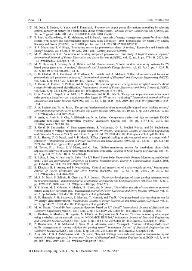 Internet of things-based photovoltaics parameter monitoring system using NodeMCU ESP8266 | PDF ...