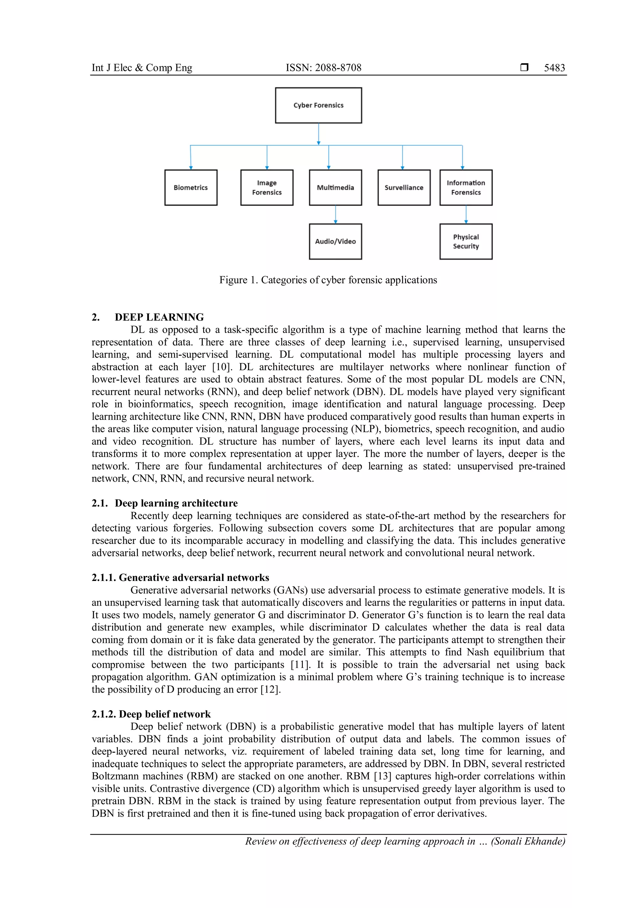 Review on effectiveness of deep learning approach in digital forensics | PDF | Computing ...