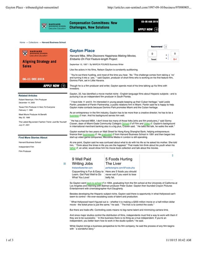 Gayton Place - tribunedigital-sunsentinel | PDF | R&B/Soul/Funk | Music