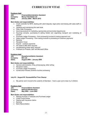 Amanda Fraser CV | PDF