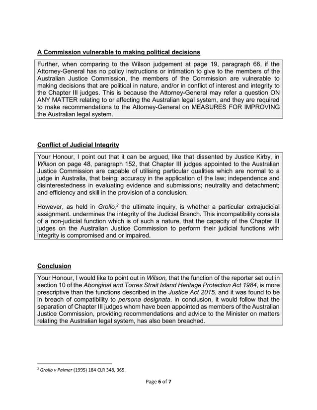 Constitutional Law Moot Submission (Overall Distinction) | PDF