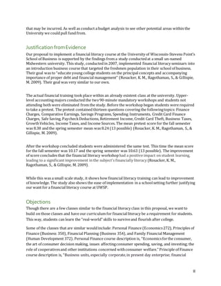 Proposal - Financail Literacy Implementation | DOCX