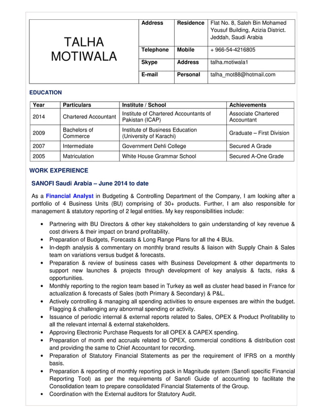 Talha Motiwala - Resume | PDF