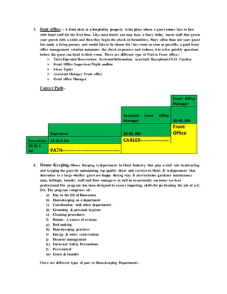 Hospitality Industry Introduction and Career | PDF