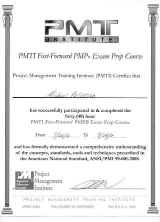 PMT Cert | PDF