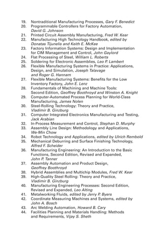 Assembly Automation and Product Design 12th Edition Geoffrey Boothroyd ...