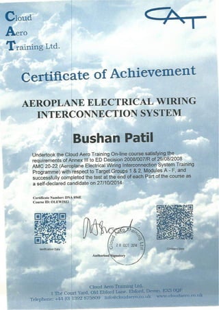 Certificate Part 145 Cloud Aero | PDF