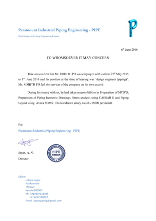 experience certificate | PDF